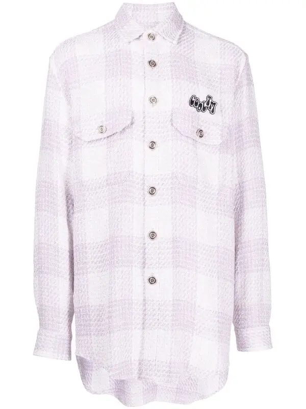 COOL T.M Logo-patch Plaid-check Shirt