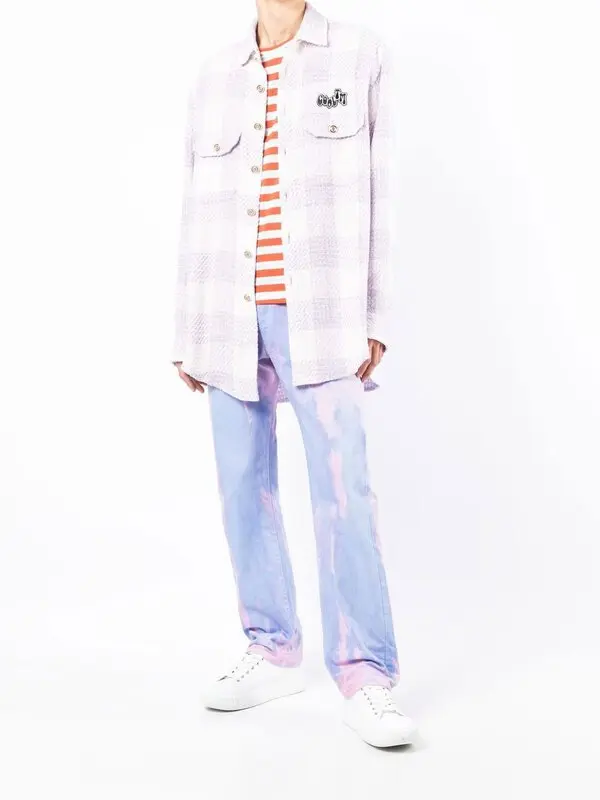 COOL T.M Logo-patch Plaid-check Shirt