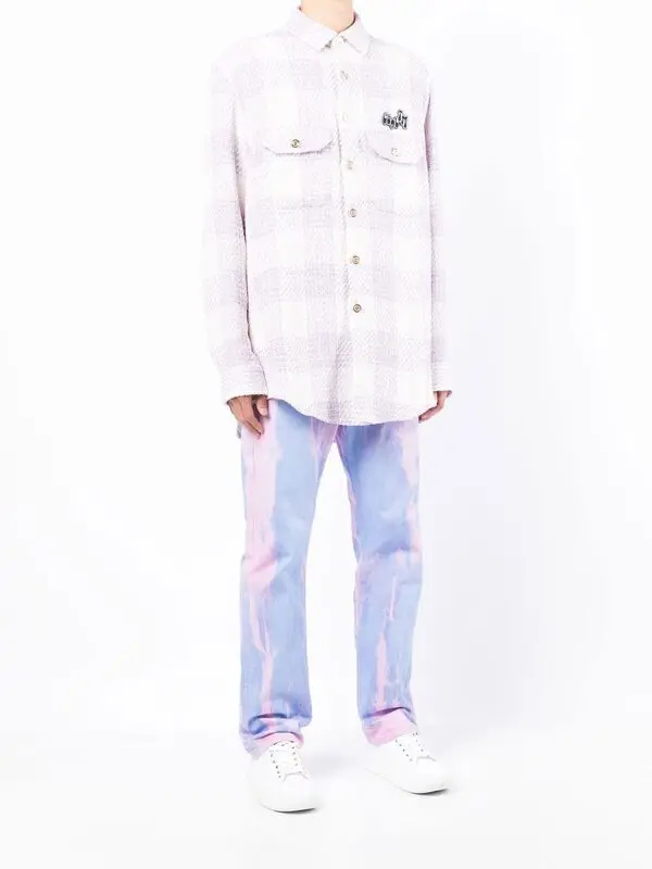 COOL T.M Logo-patch Plaid-check Shirt