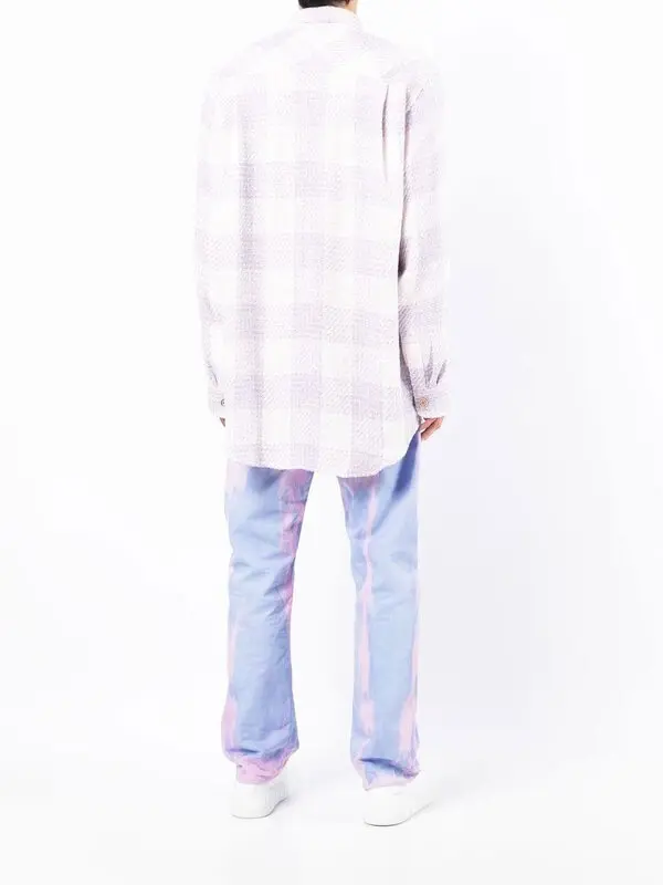 COOL T.M Logo-patch Plaid-check Shirt