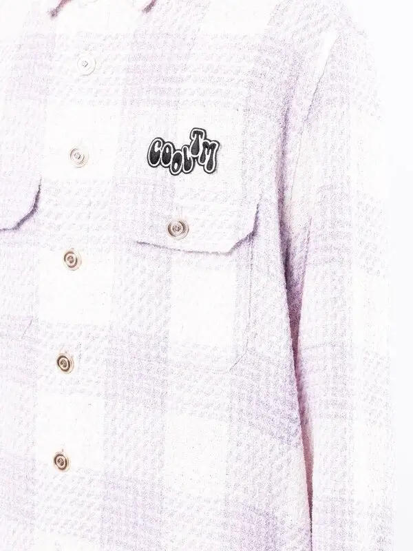 COOL T.M Logo-patch Plaid-check Shirt