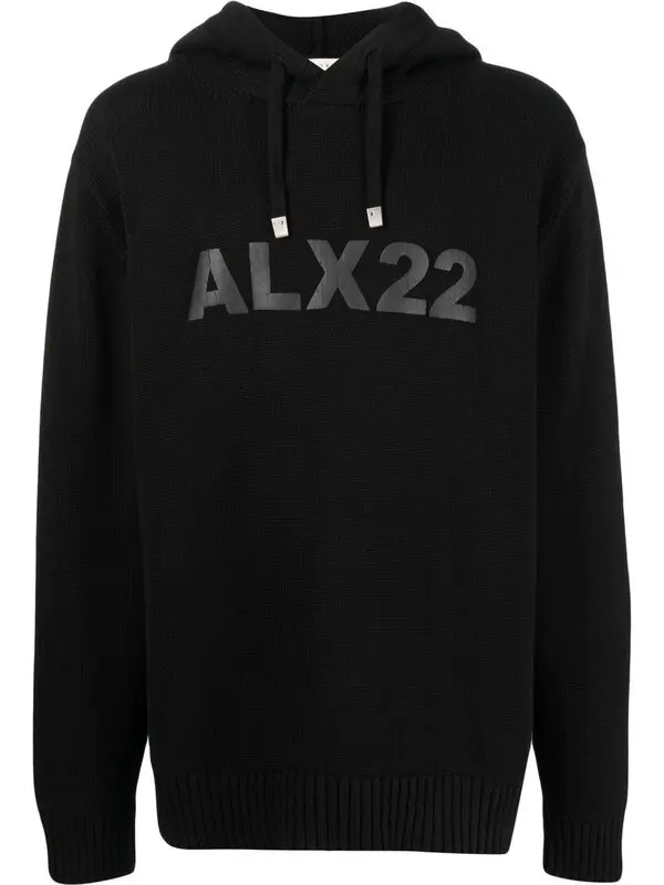 1017 Alyx 9sm Logo-print Hoodie - Black