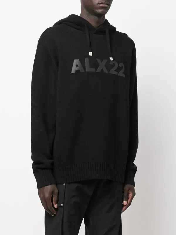 1017 Alyx 9sm Logo-print Hoodie - Black