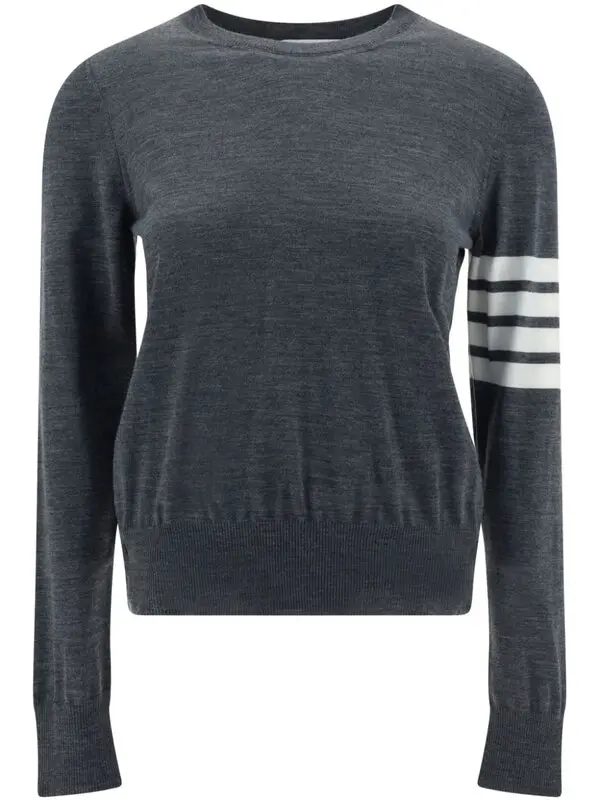 Thom Browne 4-bar Merino Jumper - Grey
