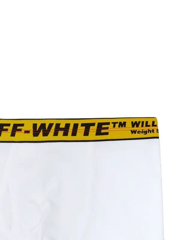 Off-White Logo Waistband Boxer Shorts - White