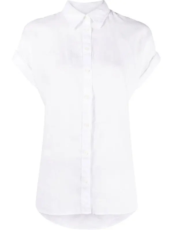 Ralph Lauren Rolled-cuffs Linen Shirt - White