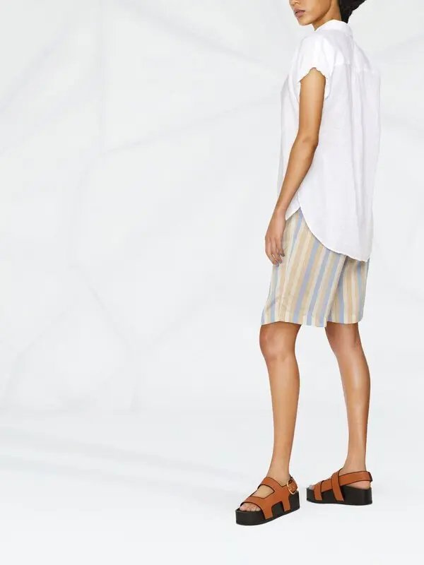 Ralph Lauren Rolled-cuffs Linen Shirt - White