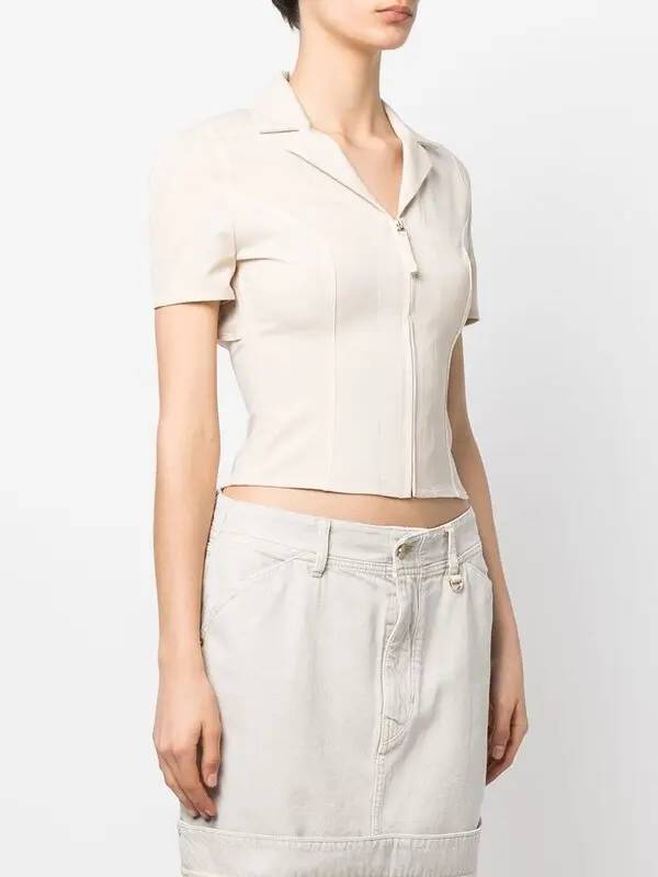 Jacquemus Tangelo Zip-up Shirt