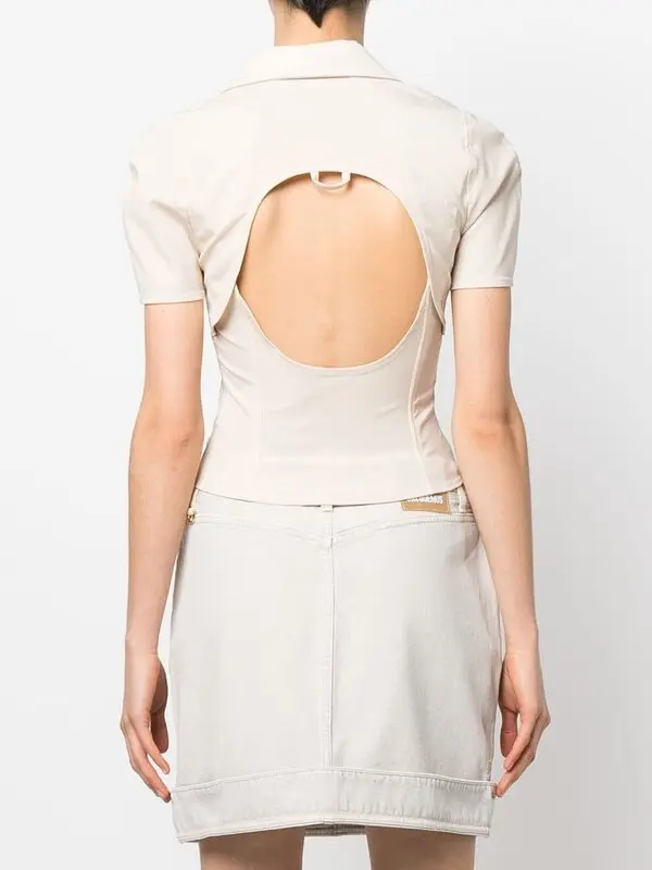 Jacquemus Tangelo Zip-up Shirt