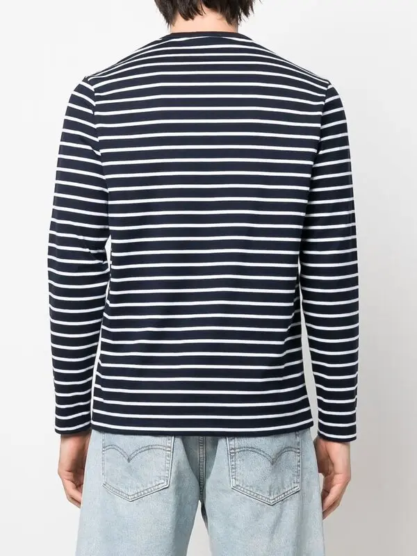 Paul & Shark Logo-print Striped T-shirt - Blue