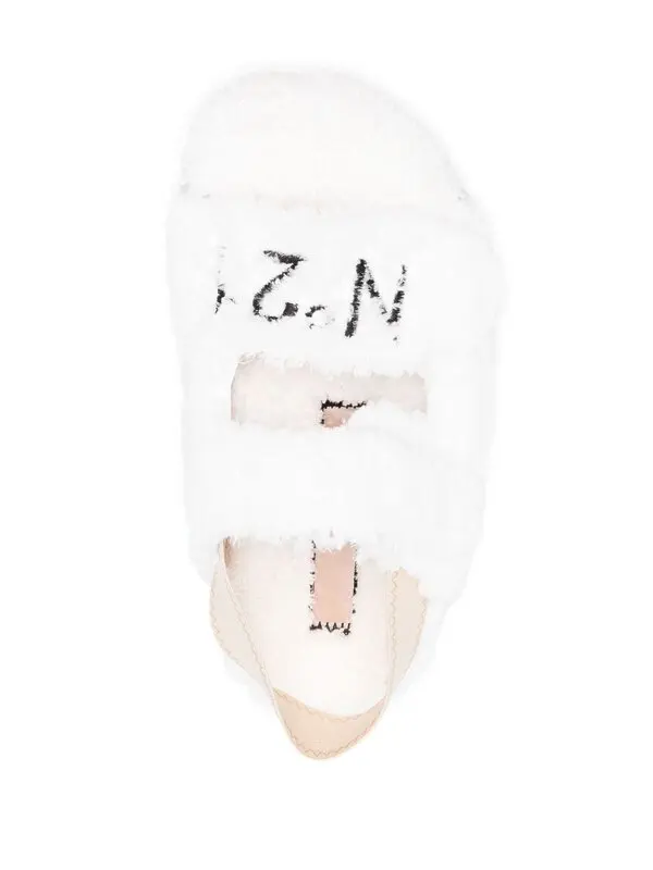 N°21 Logo-embroidered Fussbett Sandals