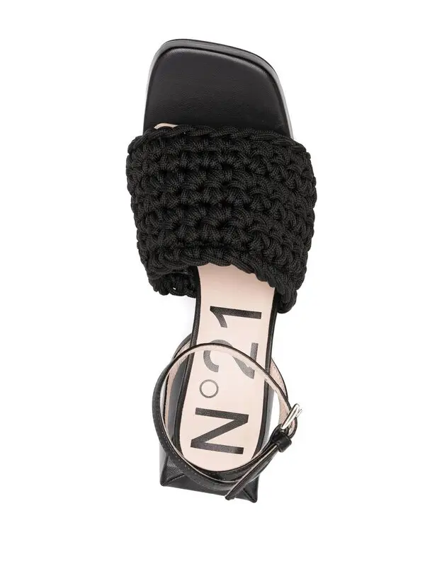 N°21 Braided High-heel Sandals