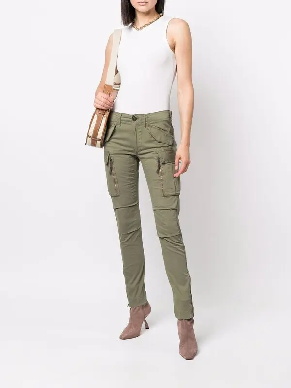 Ralph Lauren Skinny-cut Cargo Trousers - Green