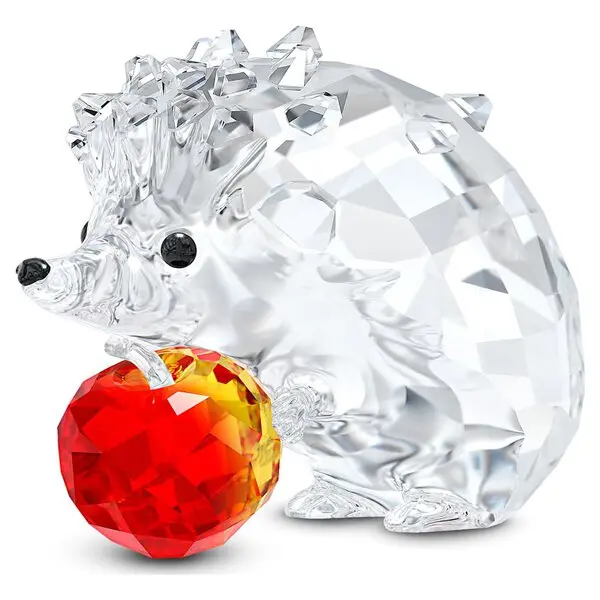 SWAROVSKI Hedgehog With Apple - White