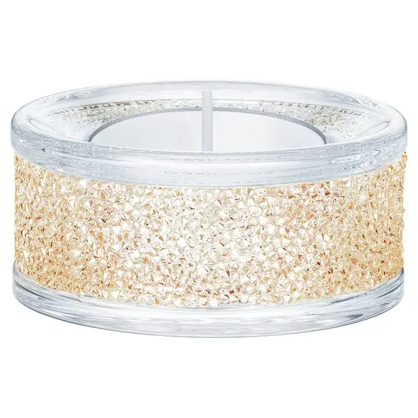 SWAROVSKI Shimmer Tea Light Holder - Gold Tone
