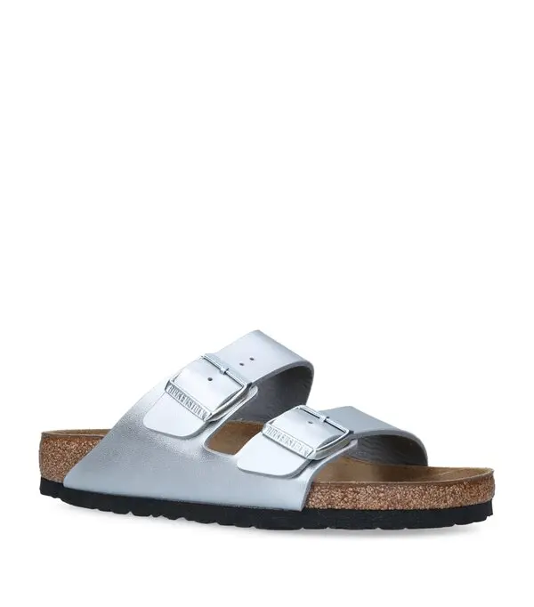 BIRKENSTOCK Arizona Birko-flor Sandals - Silver