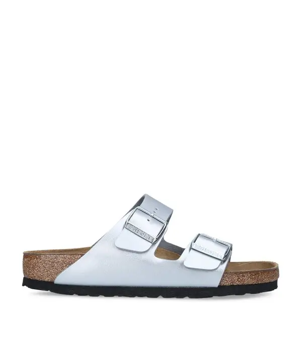 BIRKENSTOCK Arizona Birko-flor Sandals - Silver