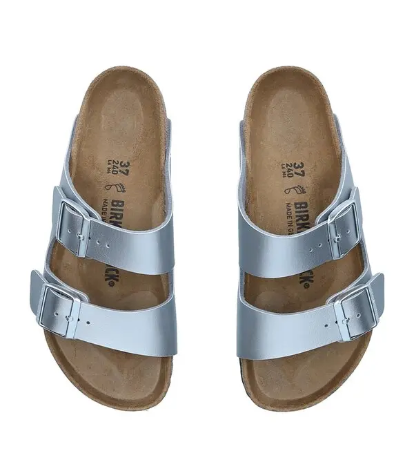 BIRKENSTOCK Arizona Birko-flor Sandals - Silver
