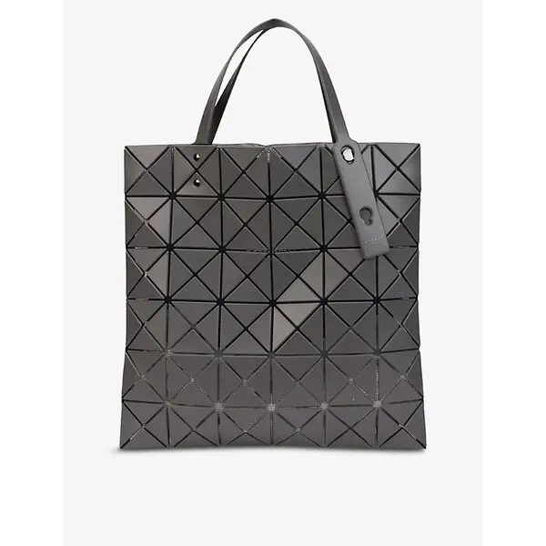Issey Miyake Ladies Nylon Embroidered Lucent Geometric Shell Tote Bag
