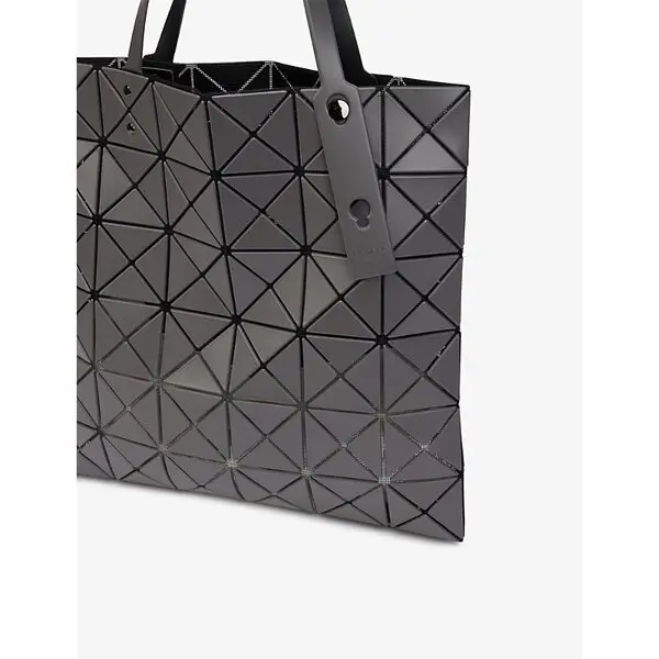 Issey Miyake Ladies Nylon Embroidered Lucent Geometric Shell Tote Bag
