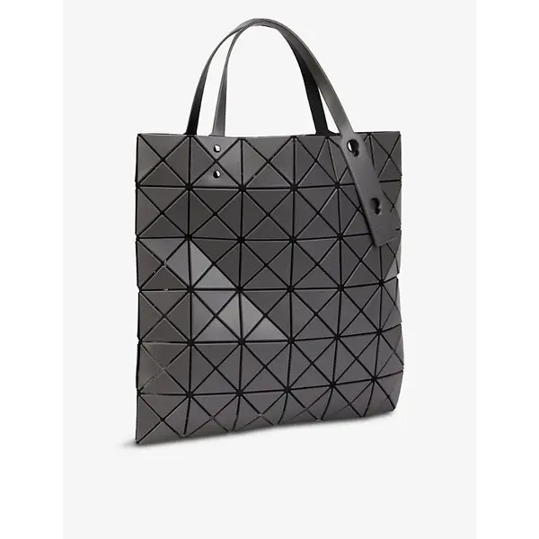 Issey Miyake Ladies Nylon Embroidered Lucent Geometric Shell Tote Bag
