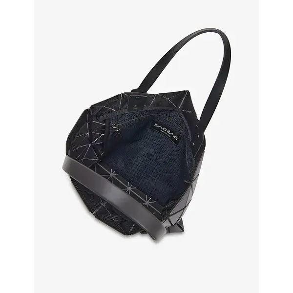 Issey Miyake Ladies Nylon Embroidered Lucent Geometric Shell Tote Bag