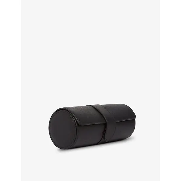 Smythson Panama Grained Leather Watch Roll