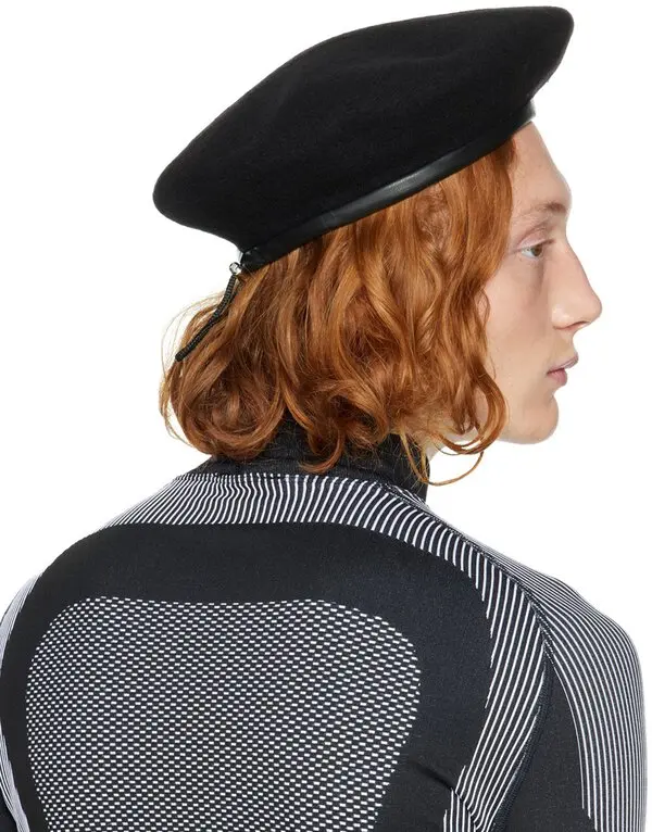 Misbhv Wool Signature Beret In Black - 72% Off | Editorialist