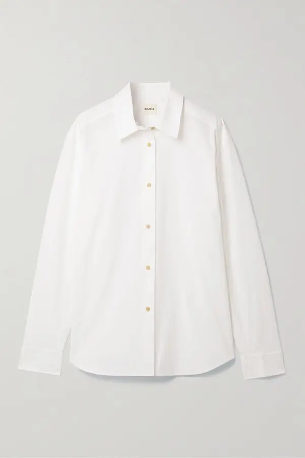 Khaite Argo Cotton-poplin Shirt
