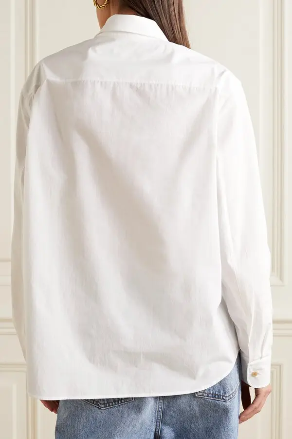 Khaite Argo Cotton-poplin Shirt