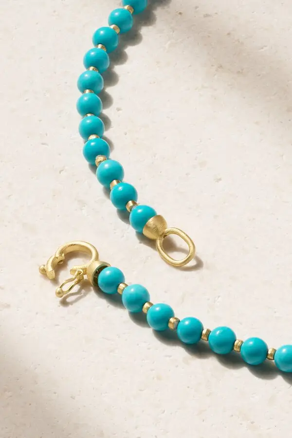 Irene Neuwirth 18-karat Turquoise Tasseled Necklace