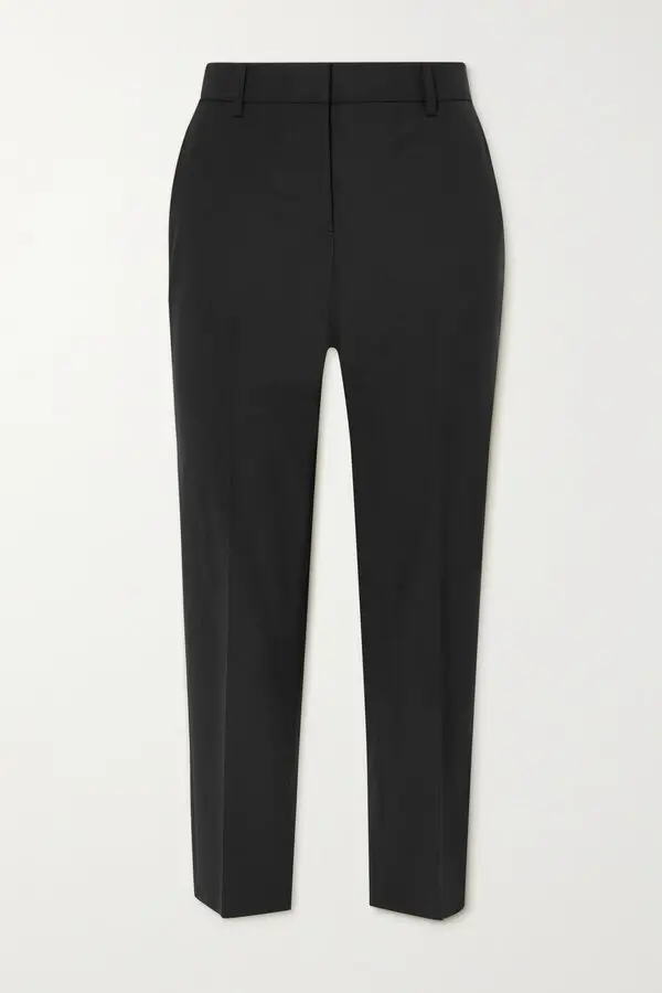 Theory Treeca 2 Cropped Slim-leg Pants - Black