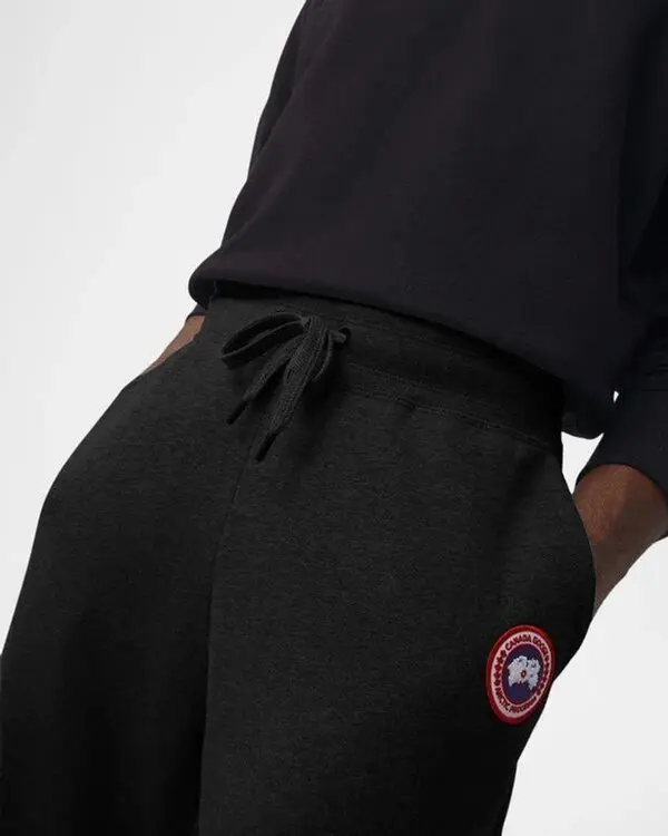 Canada Goose Huron Logo-patch Sweatpants - Black