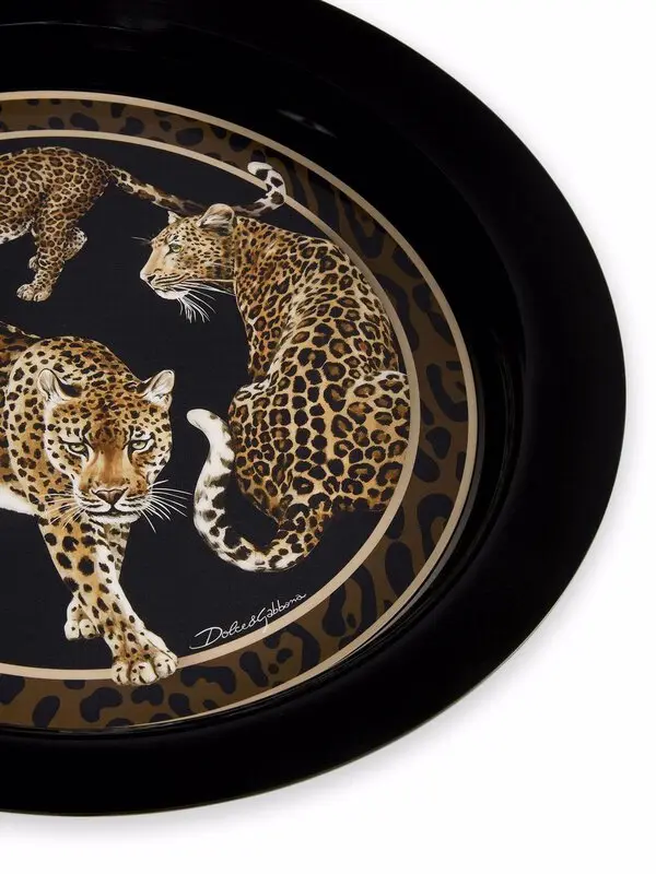 Dolce & Gabbana Leopard-print Tray