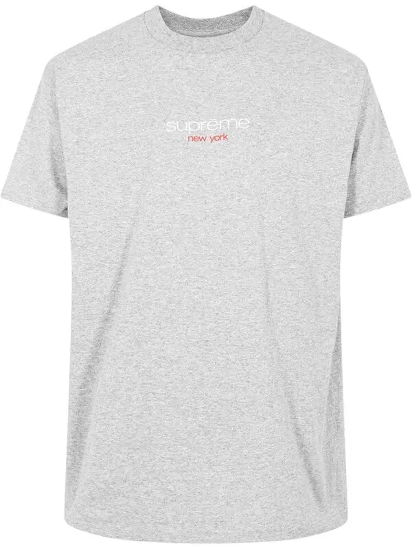 Supreme Classic Logo Crewneck T-shirt - Grey