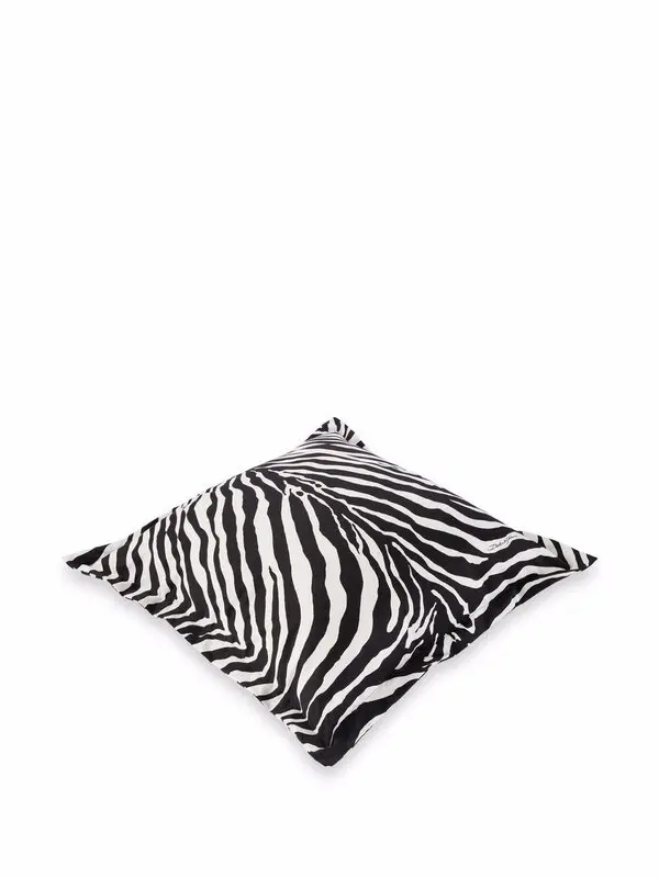 Dolce & Gabbana Large Zebra-print Duchesse Cotton Cushion