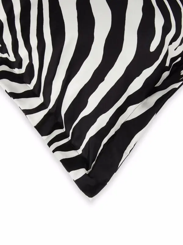 Dolce & Gabbana Large Zebra-print Duchesse Cotton Cushion