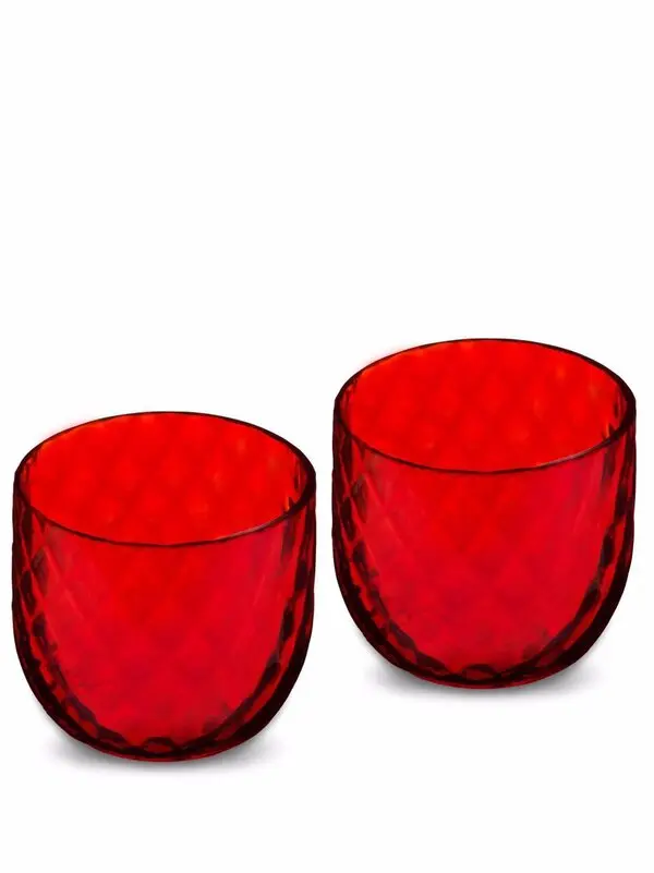 Dolce & Gabbana Hand-blown Murano Shot Glasses - Red