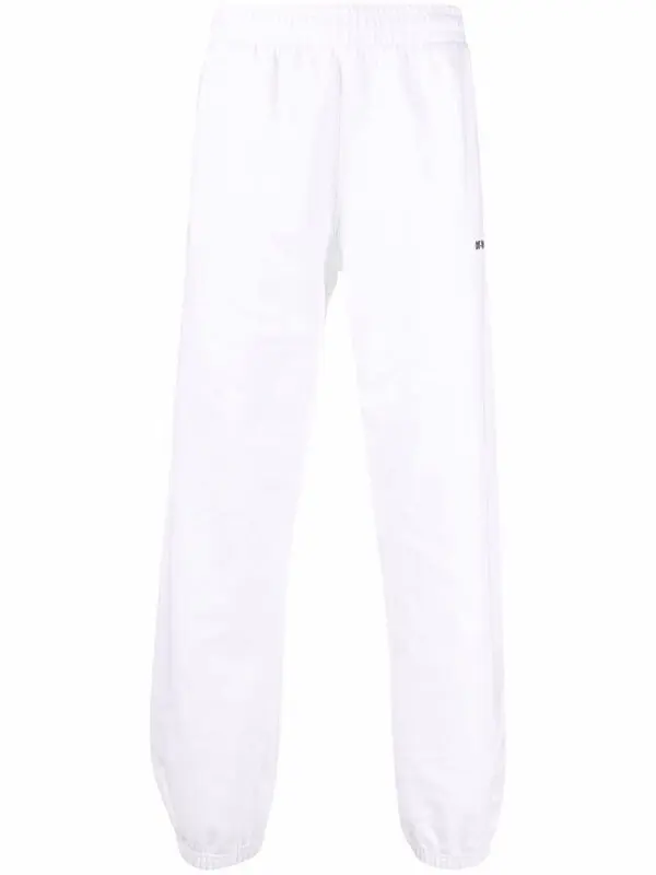 Off-White Helvetica Logo-print Track Pants - White