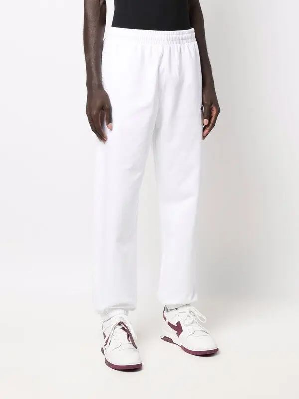 Off-White Helvetica Logo-print Track Pants - White