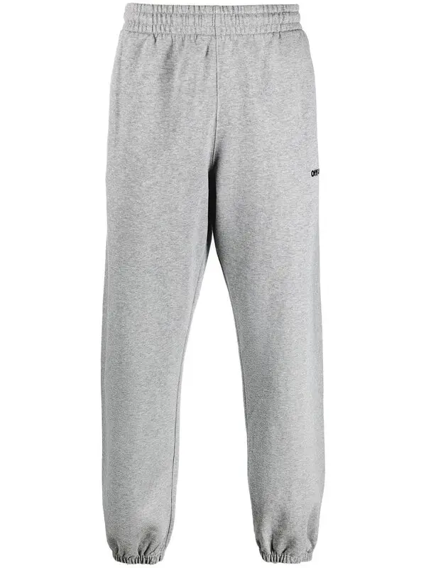 Off-White Helvetica Logo Track Pants - Grey
