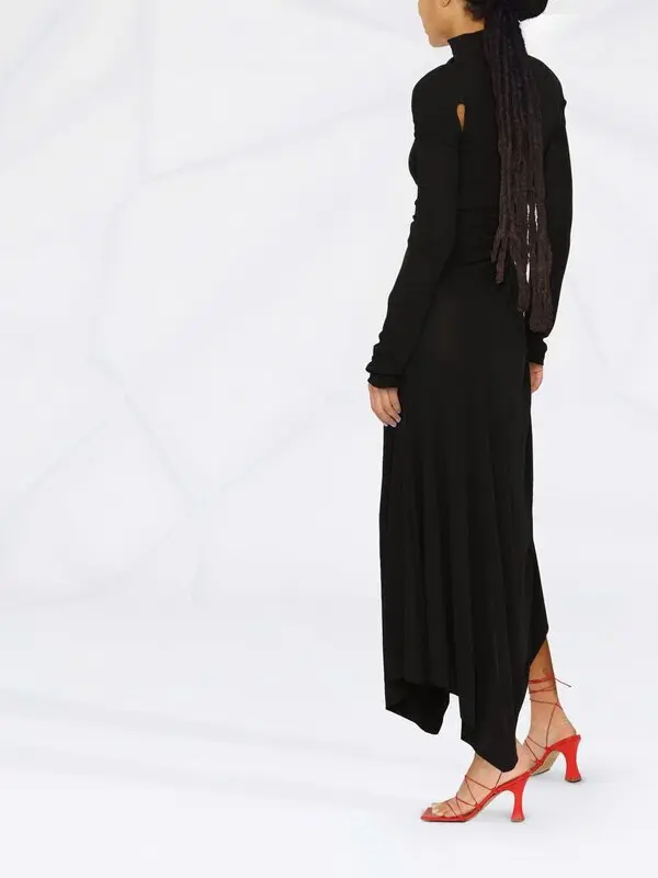 Off-White Logo-print Cut-out Dress