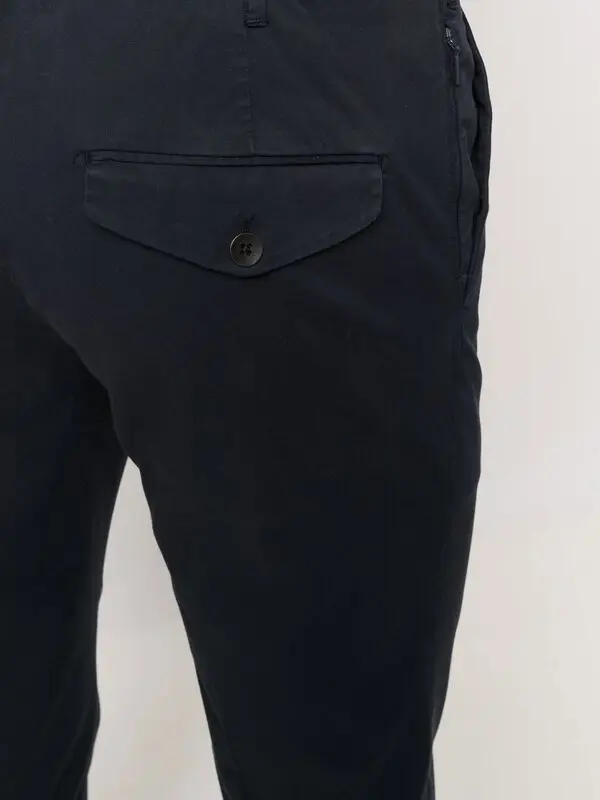 Incotex Mid-rise Tapered Trousers - Blue