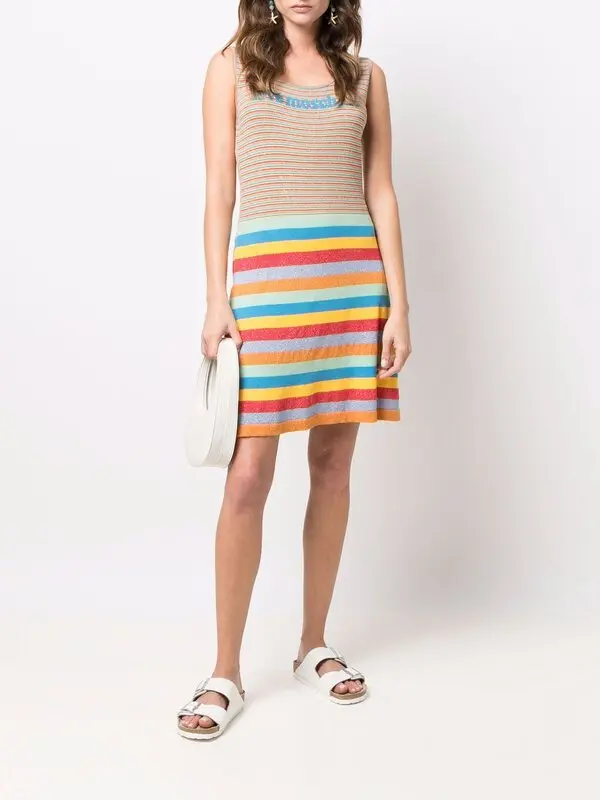 Moschino Multi-stripe Mini Dress
