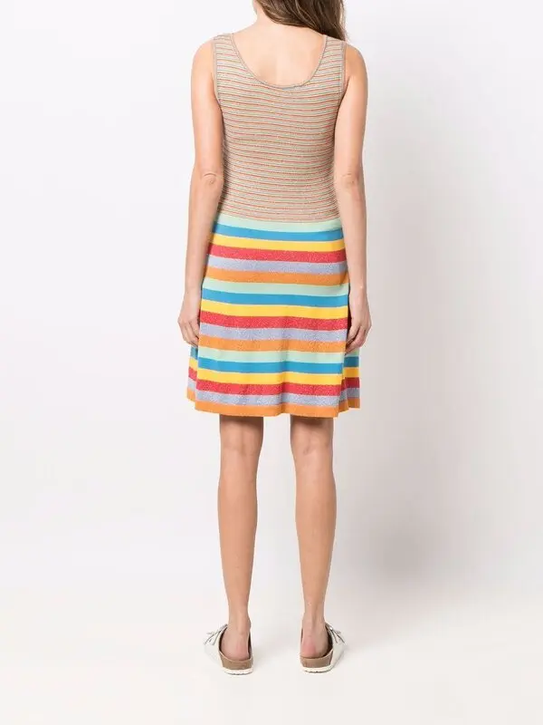 Moschino Multi-stripe Mini Dress