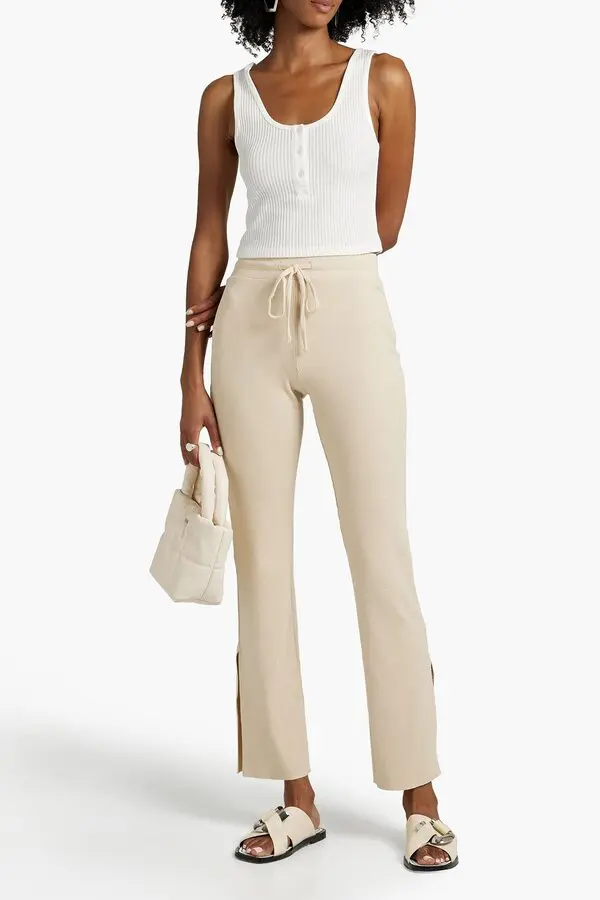 THE RANGE Ribbed Tencel™ Blend Jersey Track Pants