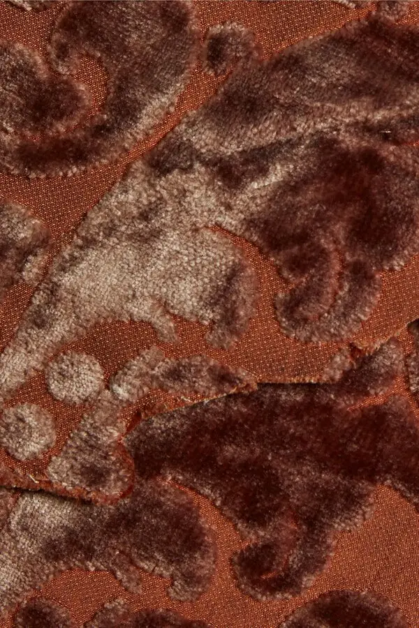 Acne Studios Asymmetric Devoré-velvet Midi Dress