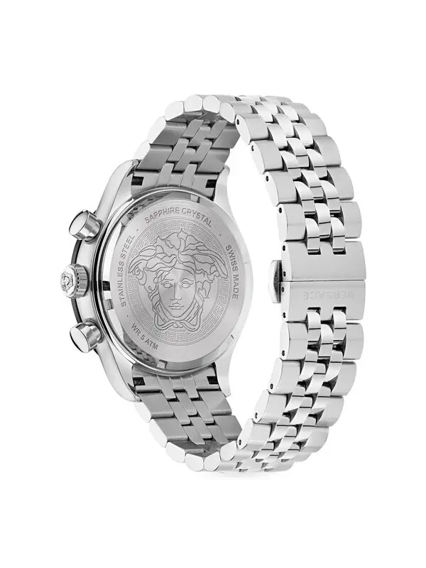Versace Hellenyium Chrono 44mm Bracelet Watch