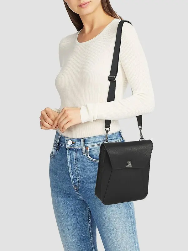 Akris Anouk Crossbody Bag - Black