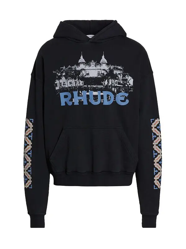 R H U D E Casino Cotton Hoodie Sweatshirt